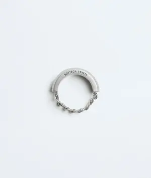 Bottega Veneta Sterling Chain Ring - Silver