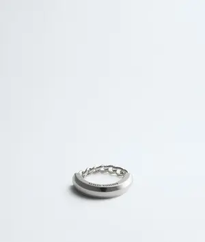 Bottega Veneta Sterling Chain Ring