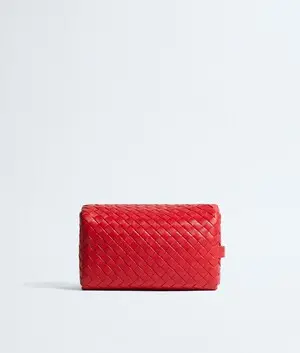 Bottega Veneta Small Cubo Padded Intrecciato Leather Pouch