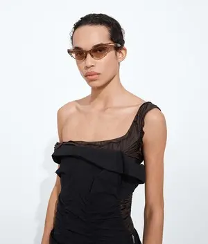 Bottega Veneta Angle Cat Eye Sunglasses