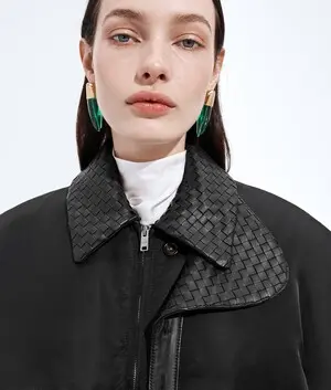 Bottega Veneta Padded Nylon Bomber Jacket
