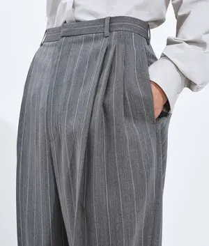 Bottega Veneta Light Wool Pinstripe Pants