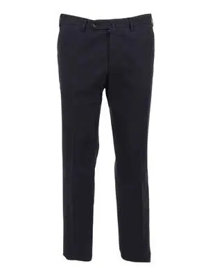 PT TORINO Slim Flat Front Trousers - Blu