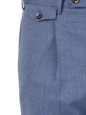 PT TORINO Gentleman Pleated Trousers - Blu
