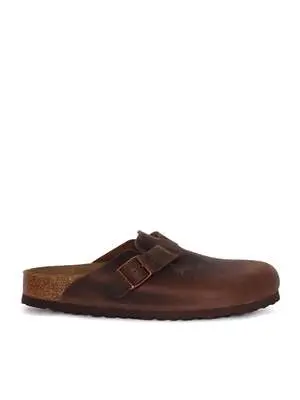 BIRKENSTOCK Boston Habana Oiled Leather Sandal - Red