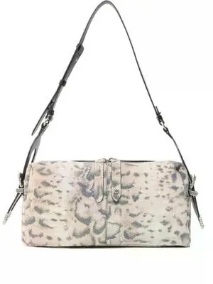 Pinko Animal-print Shoulder Bag - Neutrals