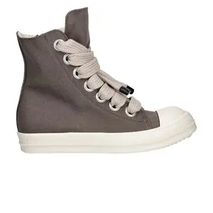 Rick Owens Scarpe Denim Jumbolace Sneakers - Grey