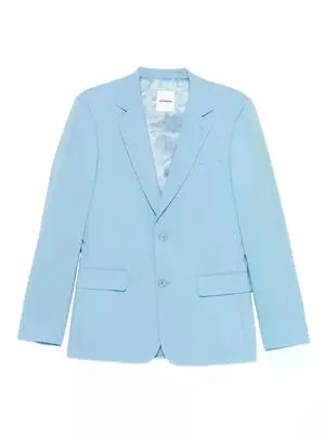 Sandro Wool Suit Jacket - Blue