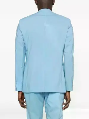 Sandro Wool Suit Jacket - Blue