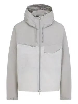 Y3 Paneled Hooded Jacket - Nude & Neutrals