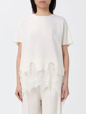 Fabiana Filippi Lace Trimmed Top