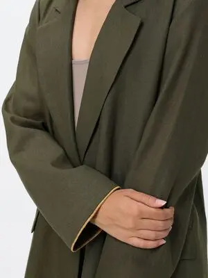 TWINSET Single-breasted Linen Blend Blazer