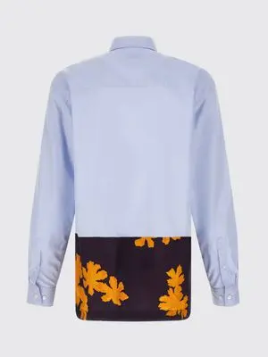 Dries Van Noten Patchwork Cotton Blend Shirt
