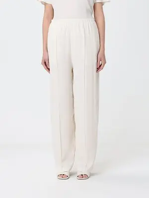 Fabiana Filippi Silk Blend Wide Leg Trousers - Butter