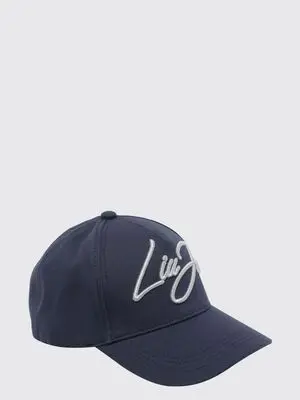 Liu Jo Cotton Baseball Cap With Embroidered Logo - Blue
