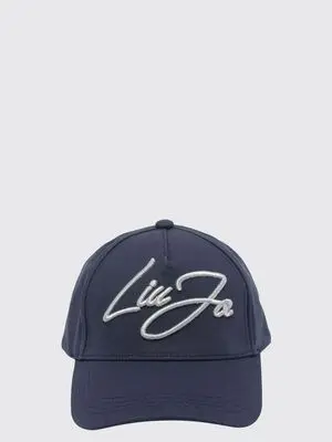 Liu Jo Cotton Baseball Cap With Embroidered Logo - Blue