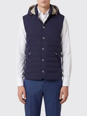 Brunello Cucinelli Brunello Cucinelli Quilted Vest With Hood Blue