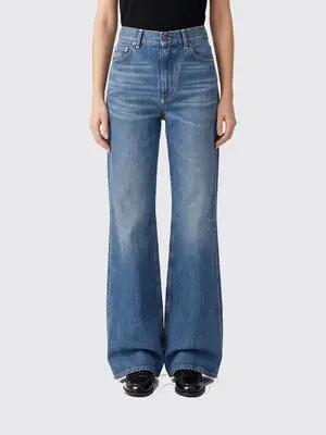 Chloé Flared Cotton Denim Jeans - Indigo