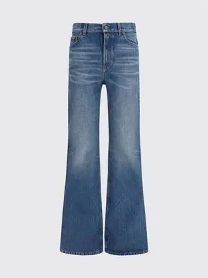 Chloé Flared Cotton Denim Jeans - Indigo