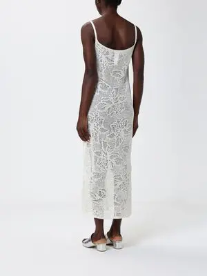 Fabiana Filippi Openwork Knit Midi Dress