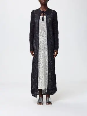 Fabiana Filippi Long Openwork Cardigan - Blue