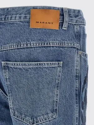 Isabel Marant Étoile Lewys Embroidered Denim Jeans - Blue