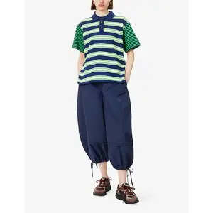DAMSON MADDER Striped Cotton Rugby Shirt