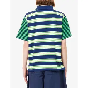 DAMSON MADDER Striped Cotton Rugby Shirt