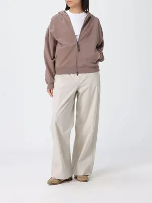 Brunello Cucinelli Zip-up Cotton Hoodie - Brown