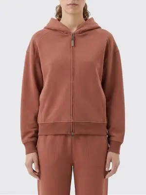 Brunello Cucinelli Zip-up Cotton Hoodie - Burnt