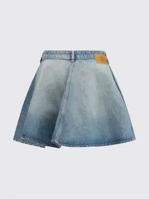 GANNI A-line Denim Mini Skirt