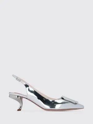 Roger Vivier Silver Tone Shoes For Women