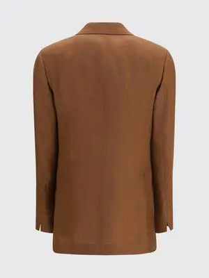 LARDINI Double Breasted Jacket - Brown