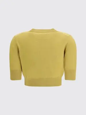 Extreme Cashmere Cropped Cardigan - Yellow