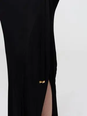 Elisabetta Franchi Viscose Long Skirt - Black
