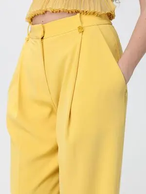 Elisabetta Franchi Crêpe Wide Leg Trousers