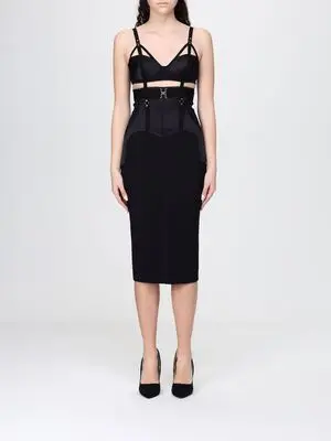 Elisabetta Franchi Zip-up Pencil Skirt - Black