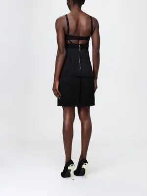 Elisabetta Franchi Fringe Detail Dress - Black