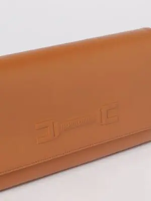 Elisabetta Franchi Embossed Logo Clutch - Leather