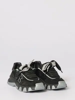 Dolce & Gabbana Lace And Suede Low Top Sneakers