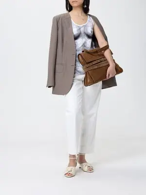 Moschino Suede Calfskin Bag - Brown