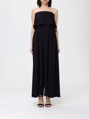 HANITA Strapless Wide Leg Jumpsuit - Black