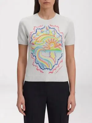 Casablanca Printed Cotton Blend T-shirt - Ivory