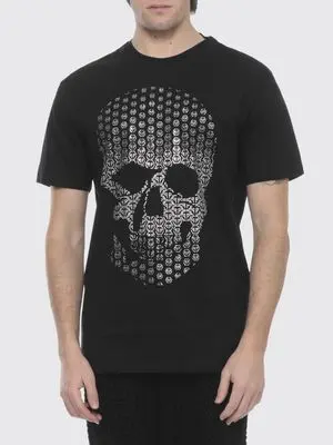 Philipp Plein Skull T-shirt With Rhinestones - Black