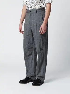 Dries Van Noten Cotton Blend Wide-leg Pants - Black