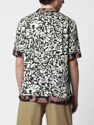 Dries Van Noten Printed Viscose Casual Shirt - Black
