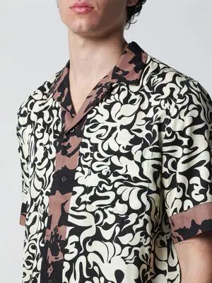 Dries Van Noten Printed Viscose Casual Shirt - Black