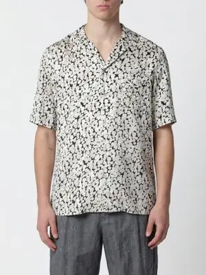 Dries Van Noten Printed Satin Casual Shirt - Beige
