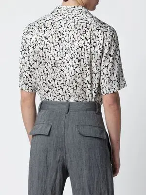 Dries Van Noten Printed Satin Casual Shirt