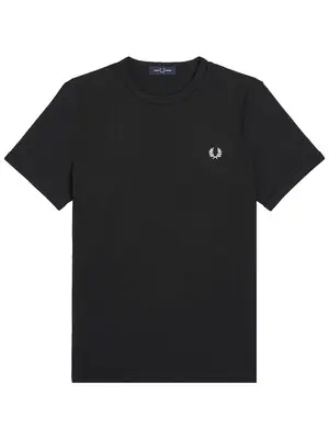 Fred Perry T-shirt Con Logo - Black
